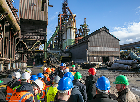Visite des friches industrielles du PPA la Vallée de la Fensch